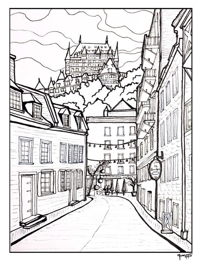 quebec coloring pages